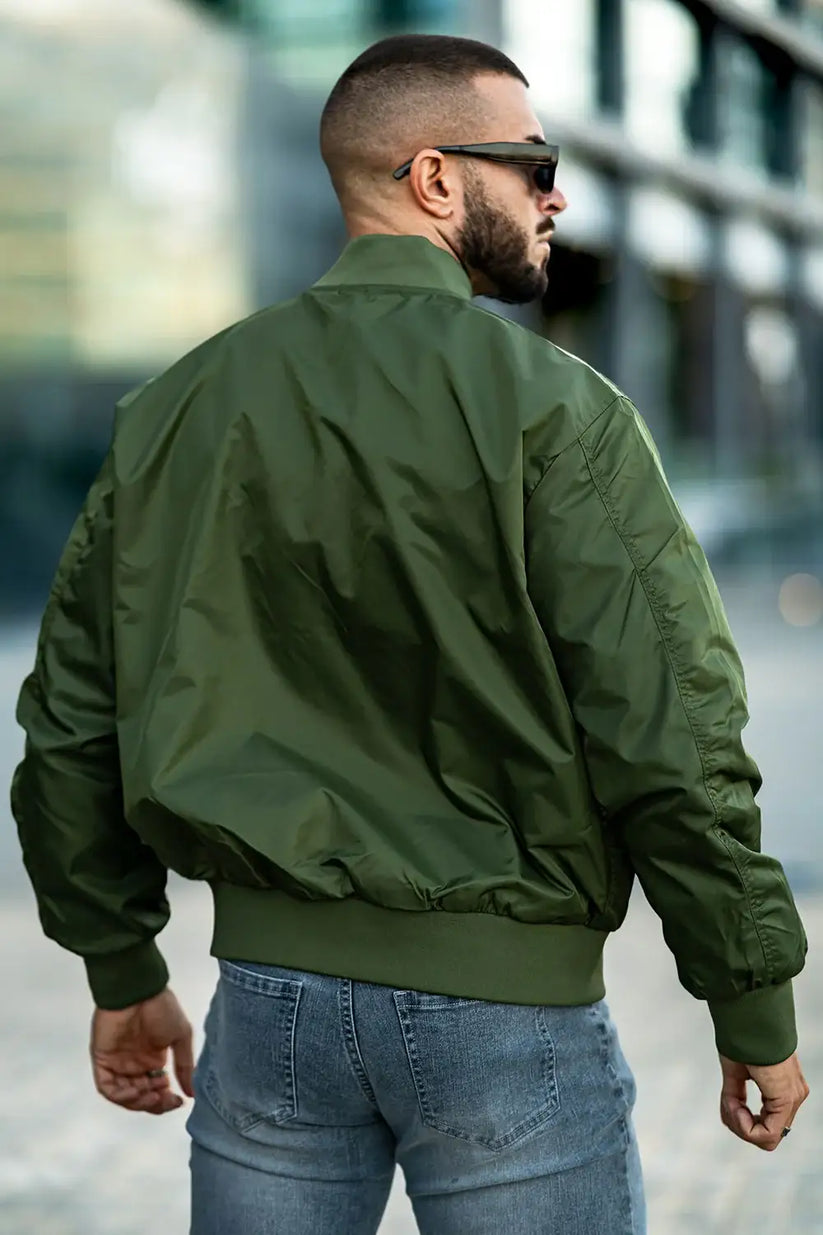Verwunderlich Green Bomber Jacket Bilder