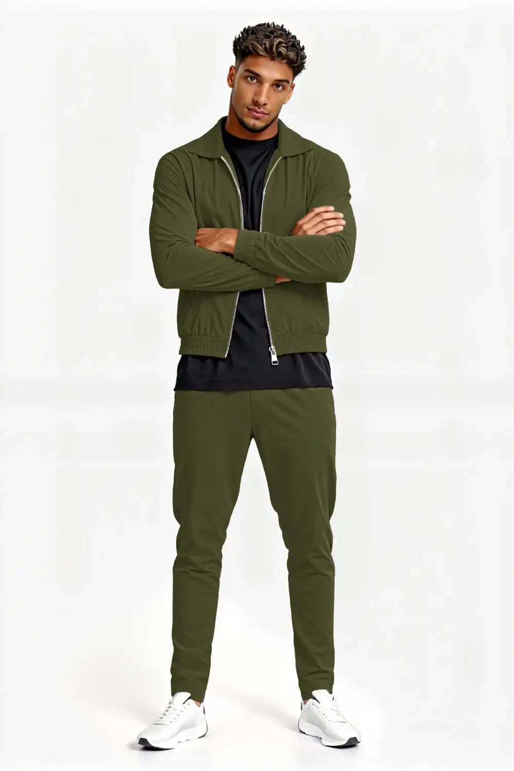 Men's Dark Green Tracksuit | Dark Green Tracksuit For Mens – GINGTTO