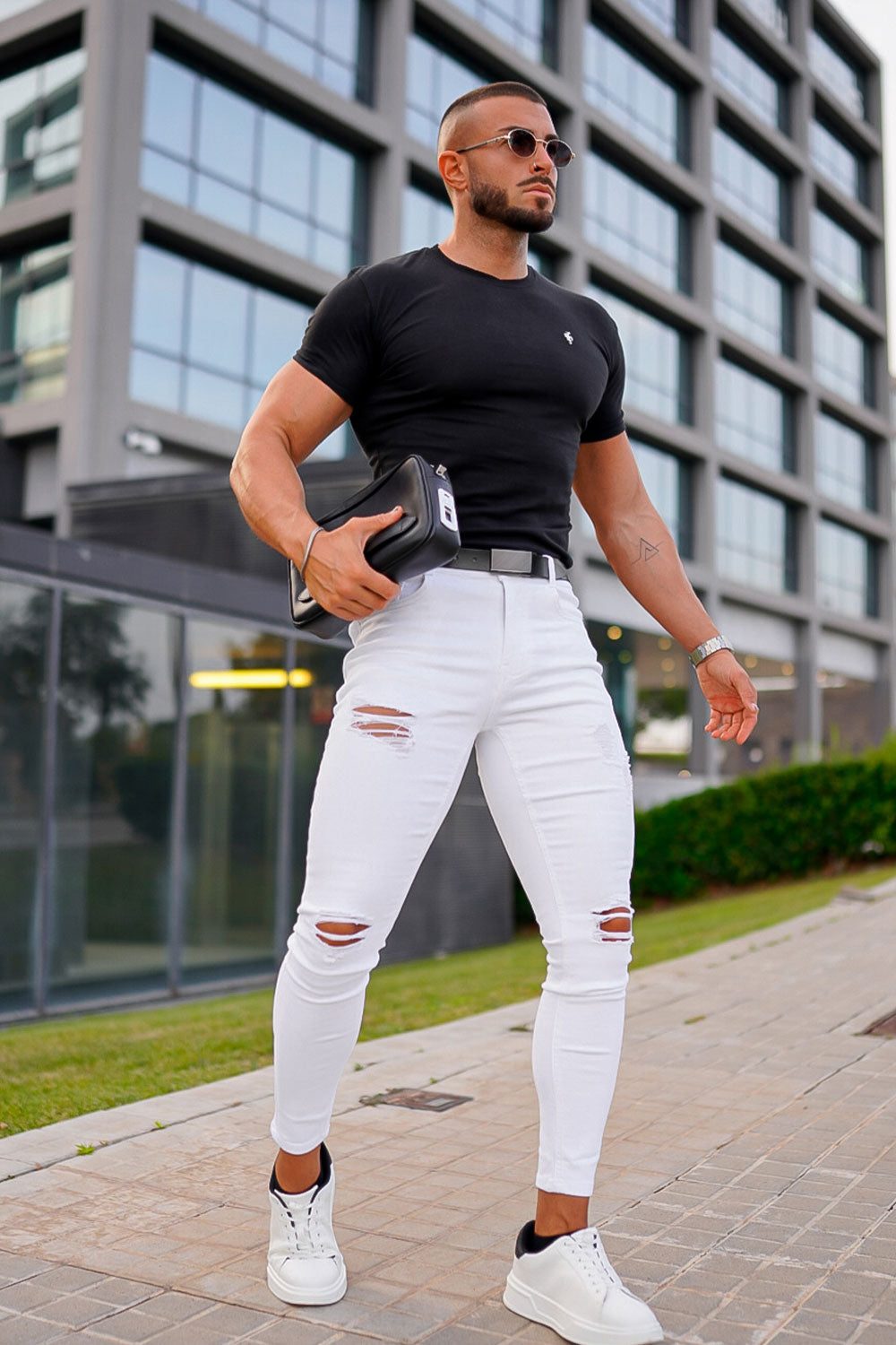 Men's White Skinny Jeans | White Skinny Jeans For Men – GINGTTO